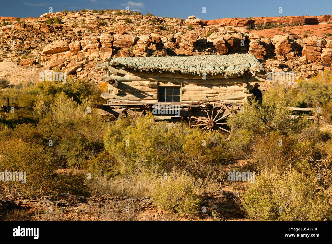 Wolfe Ranch on the trail to Delicate Arch Arches National Park near ...