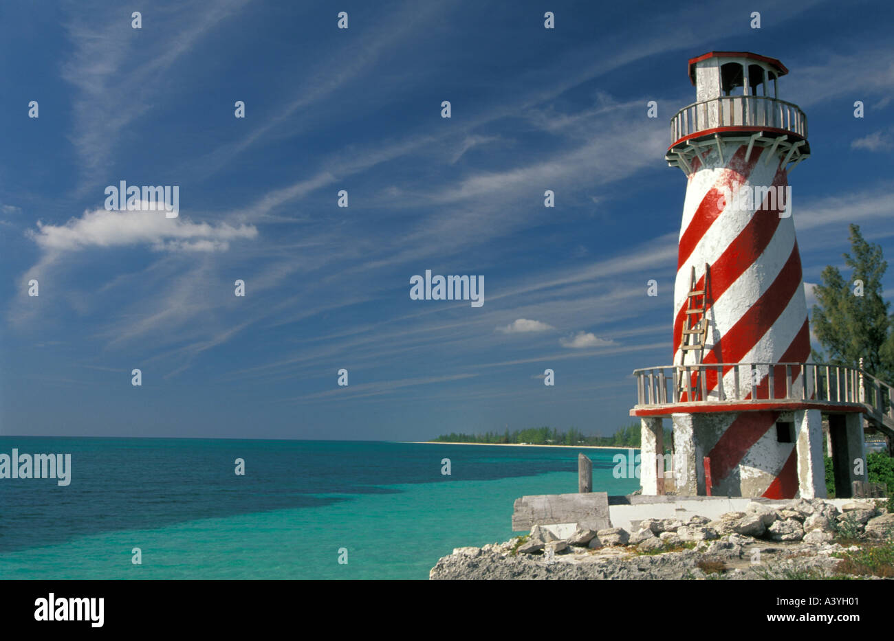 High rock lighthouse bahamas hi-res stock photography and images - Alamy