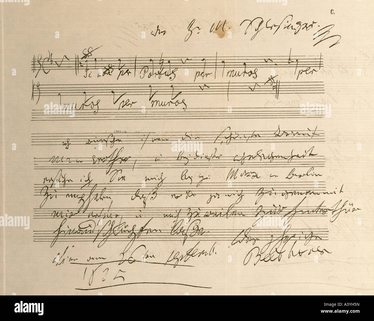 Signature composer ludwig van beethoven hi-res stock photography and ...