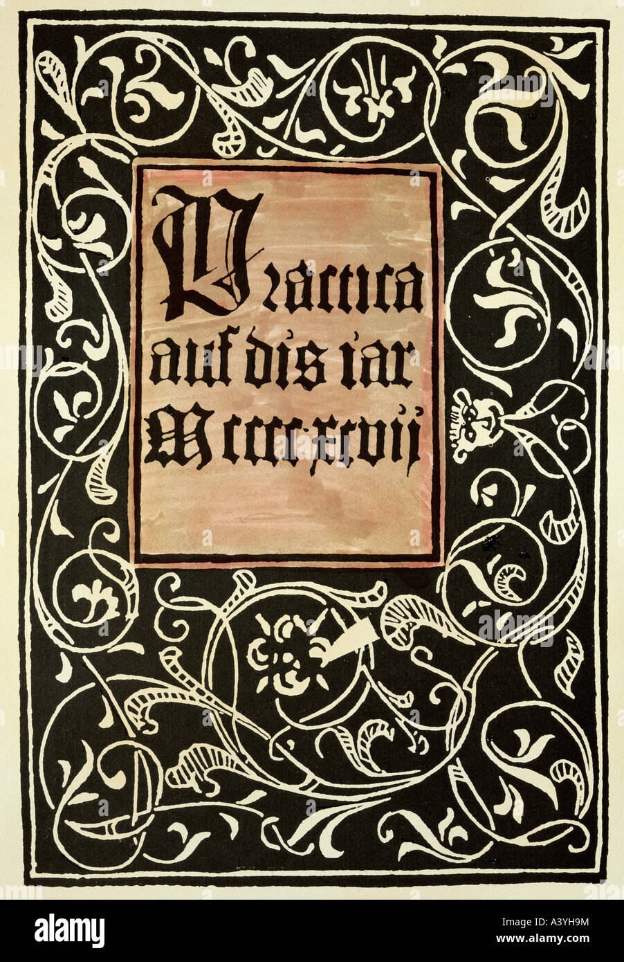 Medieval title page hi-res stock photography and images - Alamy