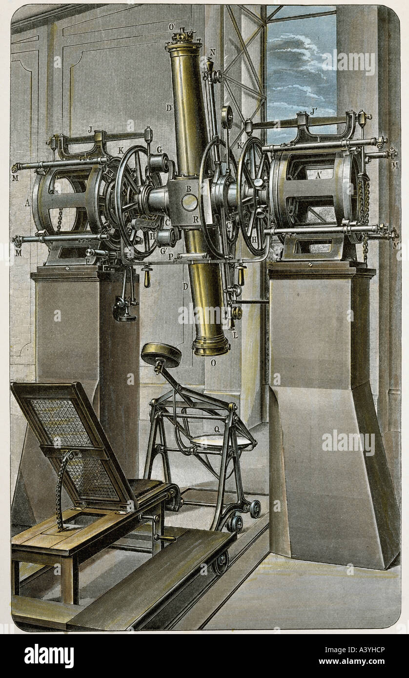 astronomy, measuring instruments, meridian circle, Strasbourg ...