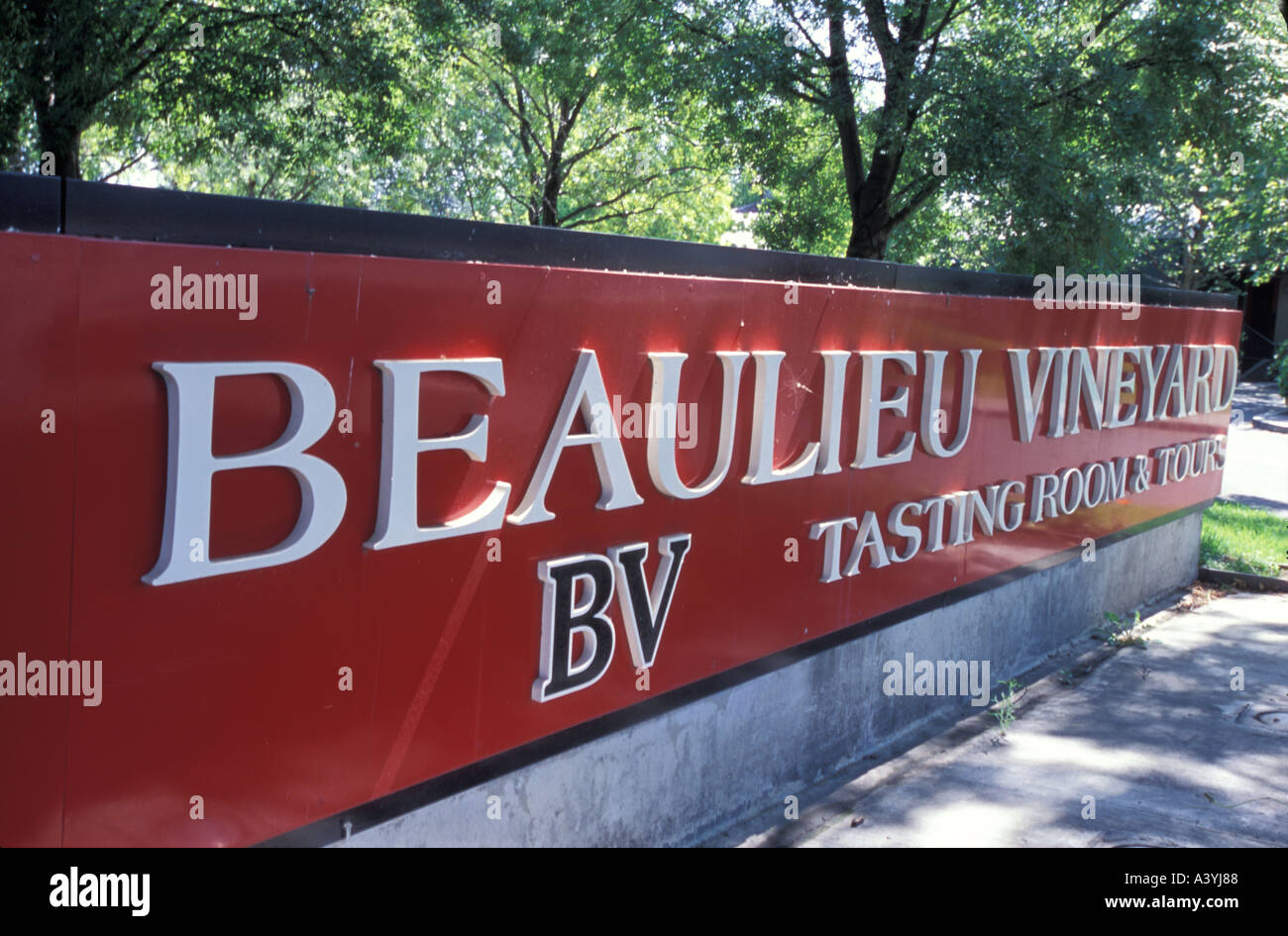 Beaulieu Vineyard Napa Valley California Stock Photo - Alamy