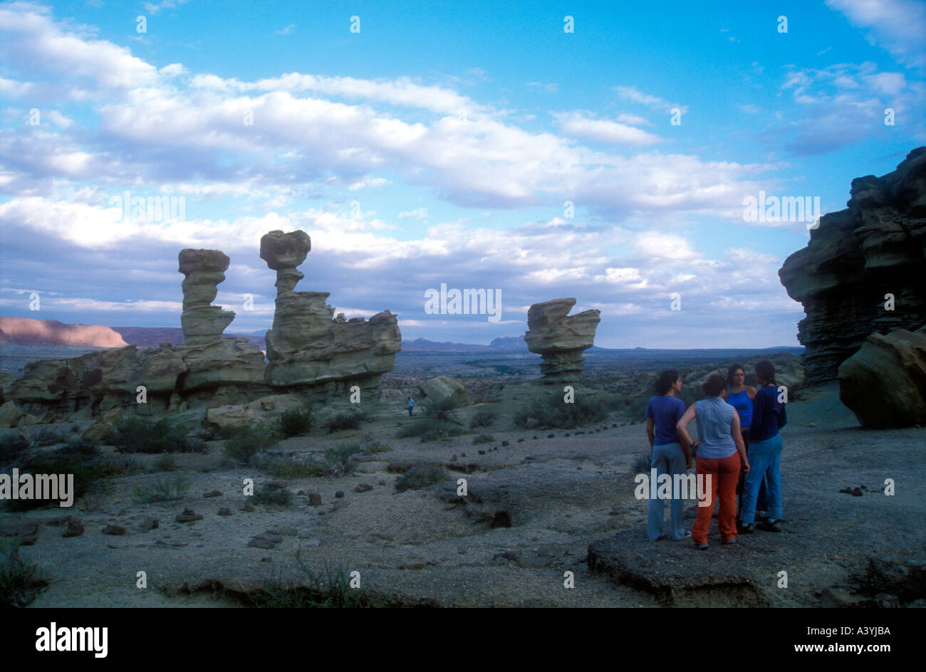 Sunset at Ischigualasto Triassic Park at western Argentina Stock Photo ...