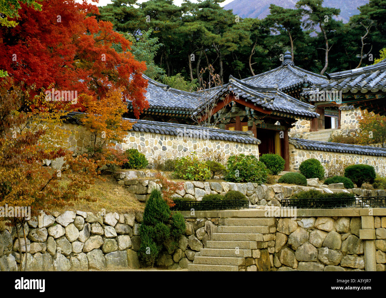 pulkuk sa temple near town of kyongju south korea Stock Photo - Alamy