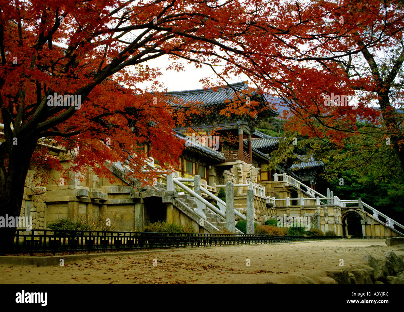 pulkuk sa temple near town of kyongju south korea Stock Photo - Alamy