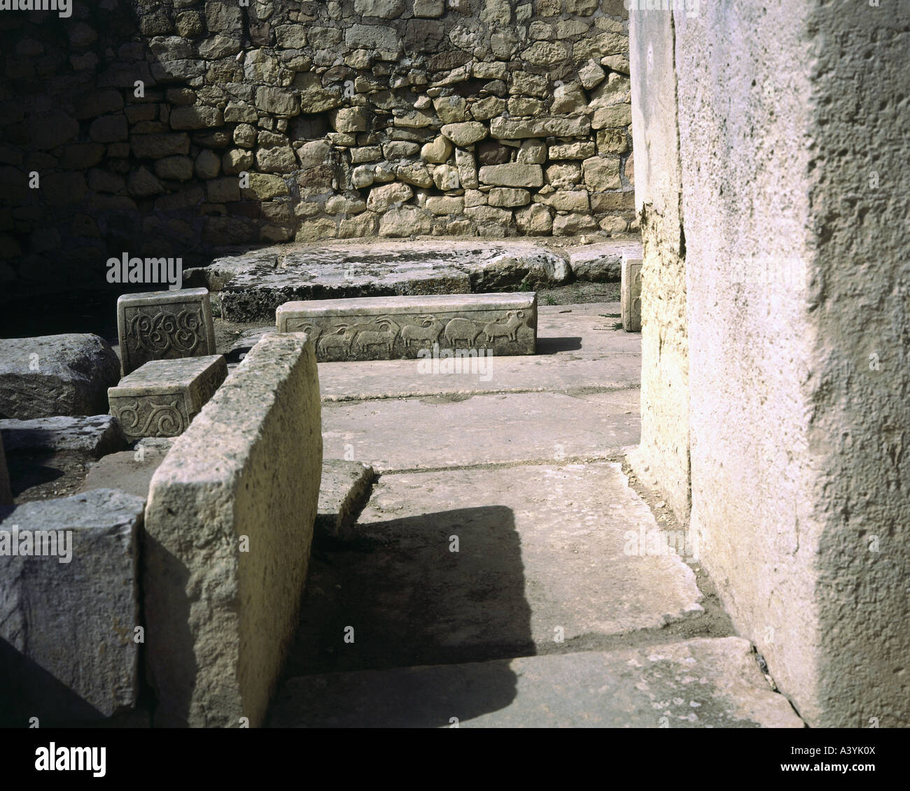 travel /geography, Malta, Hal Tarxien, buildings, southern temple, left ...