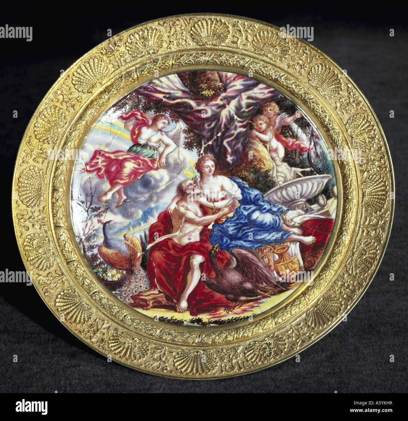 fine arts, craft / handcraft, vessel, saucer, mythological scene, by J ...
