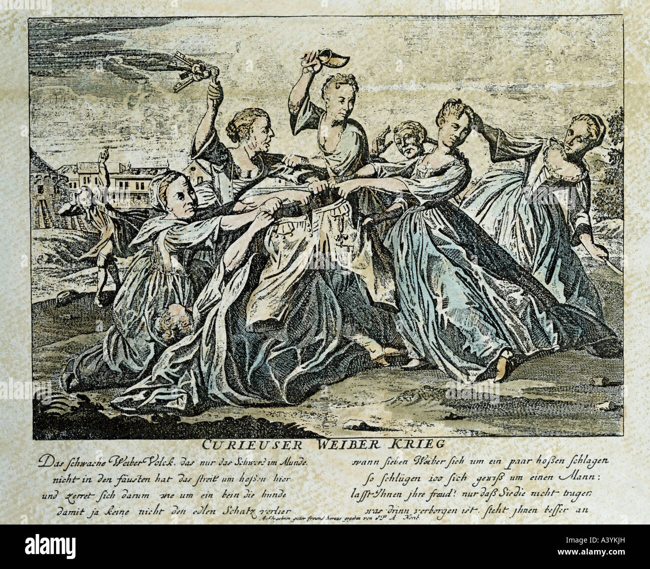 Renaissance Women Fighting