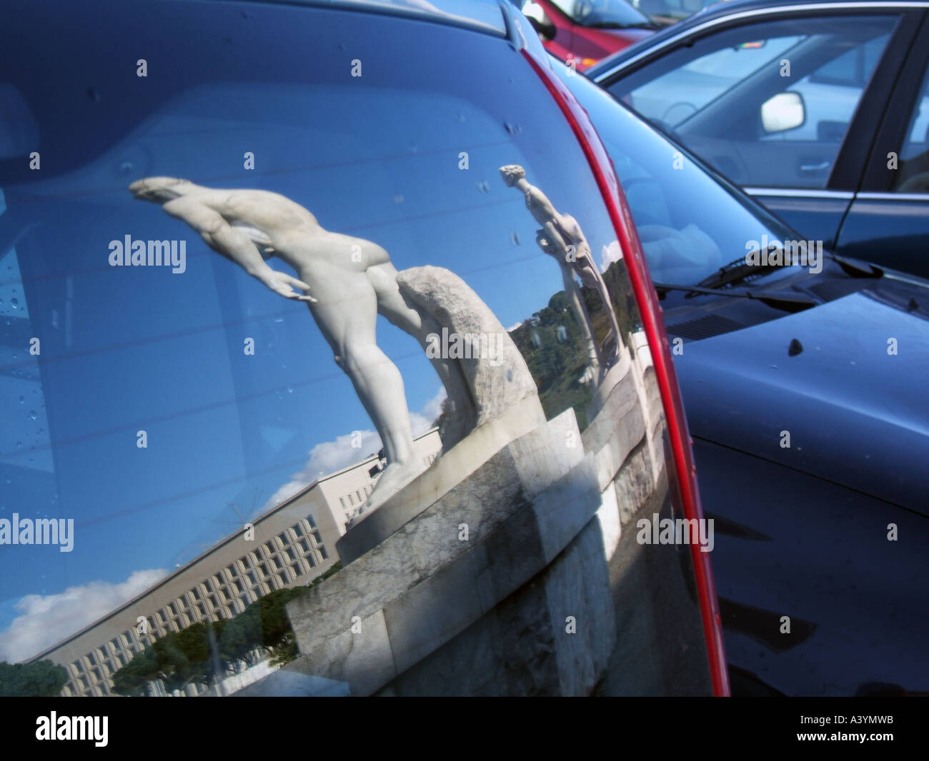 statues at stadio dei marmi, rome Stock Photo - Alamy