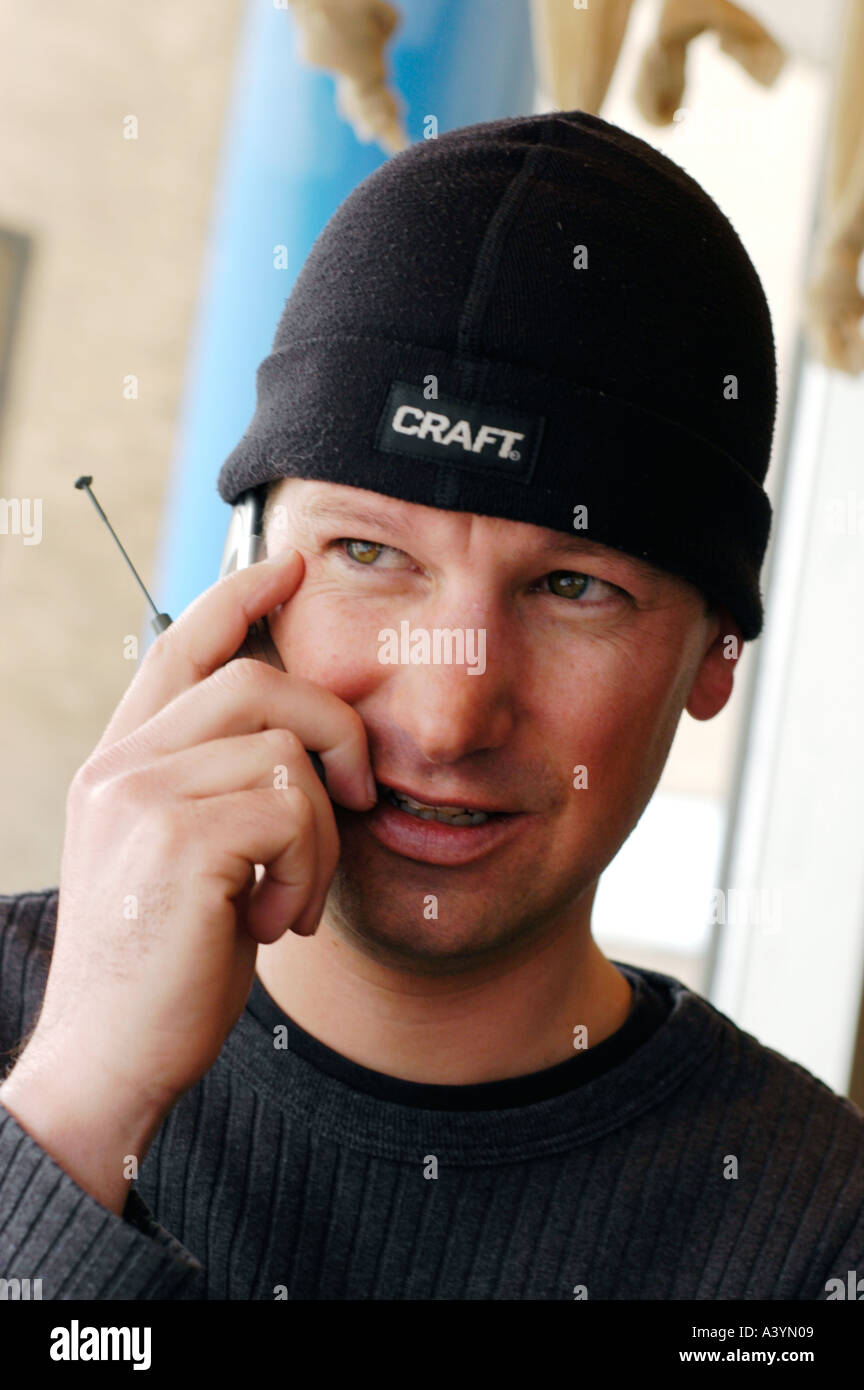 Man wearing stocking cap hi-res stock photography and images - Alamy