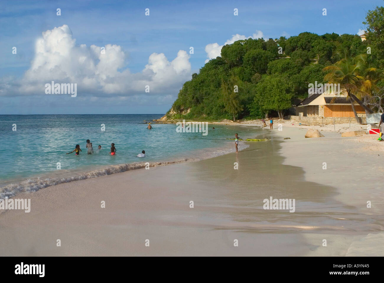 The Long Bay beach Stock Photo - Alamy