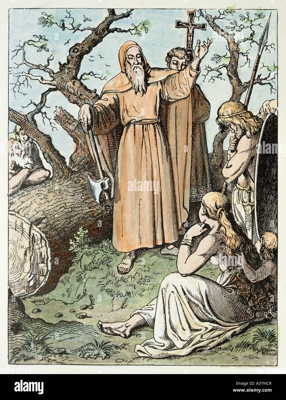 "Saint Boniface (Winfrid), 672/673 - 5.6.754, saint, apostle of the ...