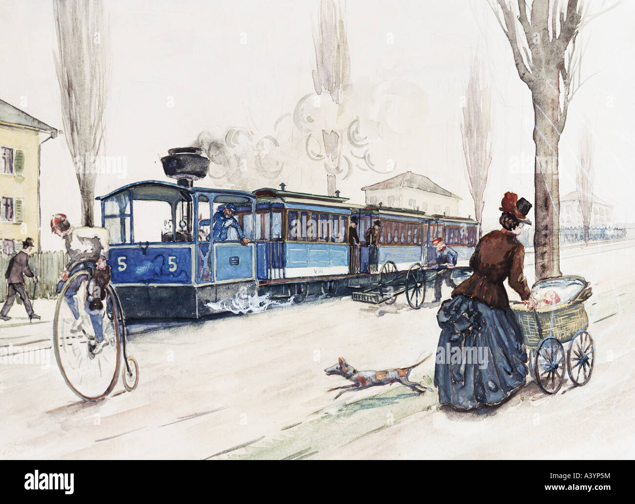 transport / transportation, public transport, trains, steam train line ...