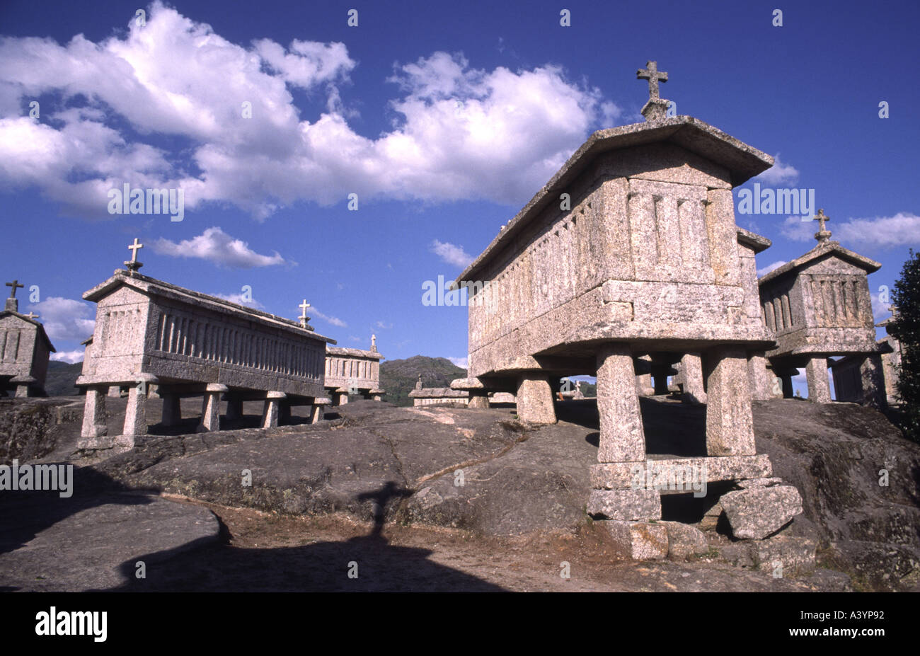 Traditional granite granaries hi-res stock photography and images - Alamy