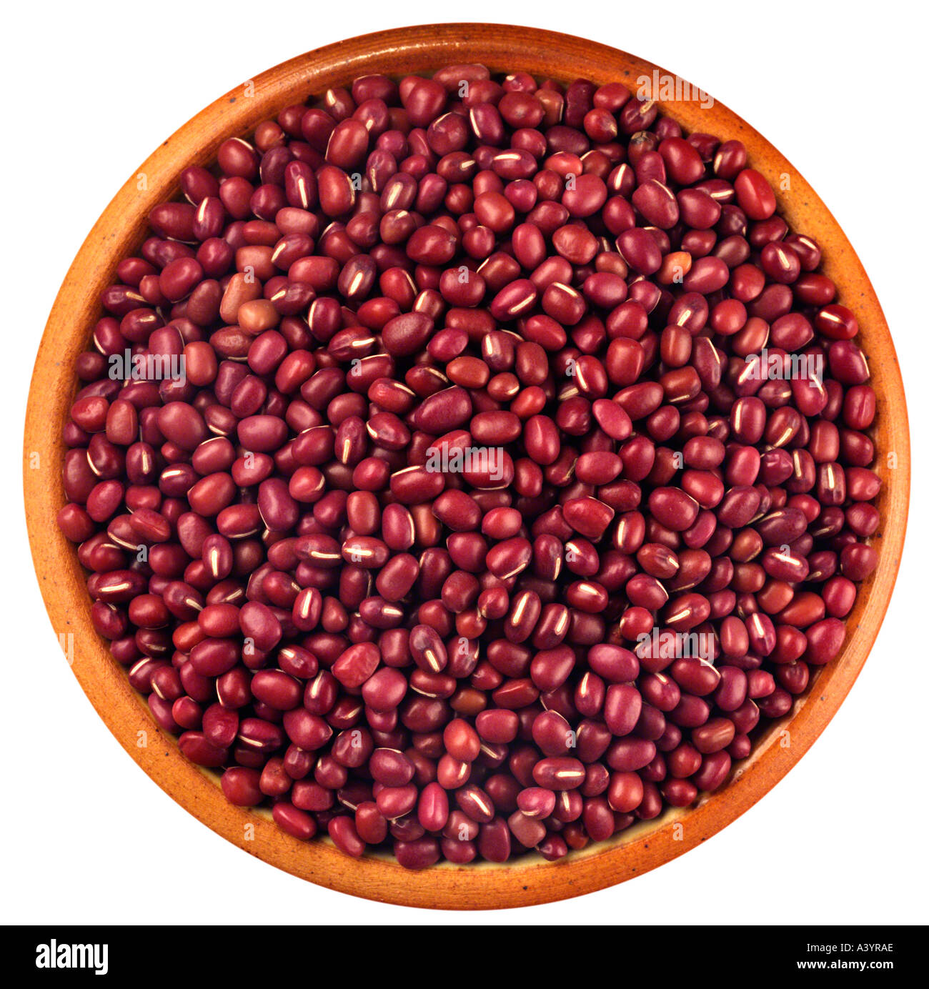 ADUKI BEANS ON WHITE Stock Photo - Alamy