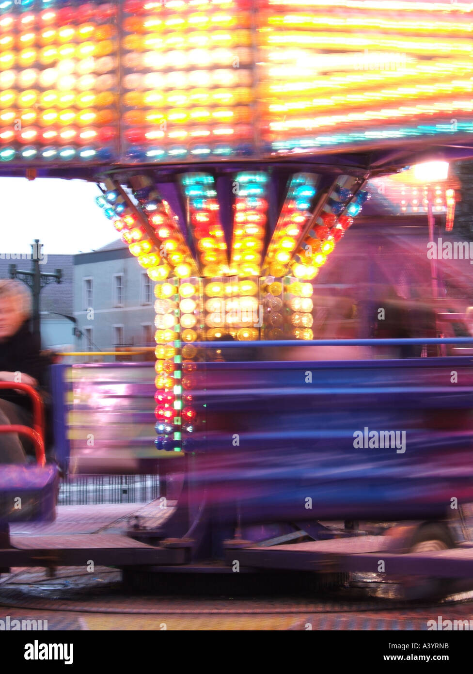 Fair Ground Ride At Sunset High Resolution Stock Photography and Images ...