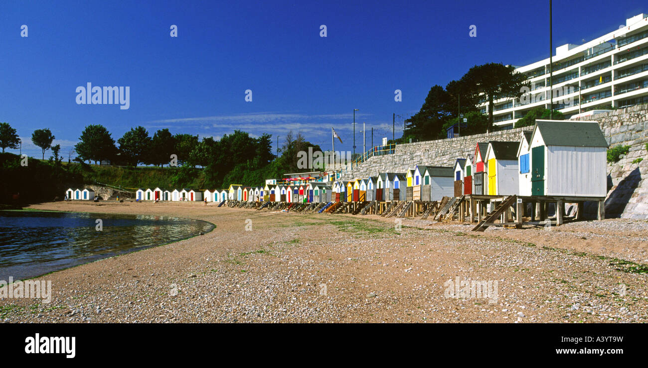 Colourful beach huts torquay devon hi-res stock photography and images ...