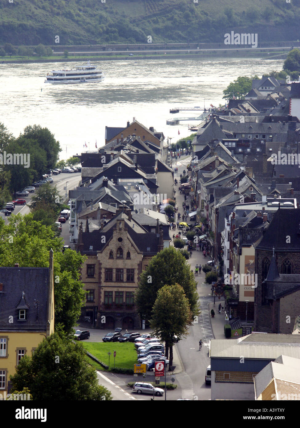 St. Goar, UNESCO World Heritage Site Upper Middle Rhine Valley, Germany ...