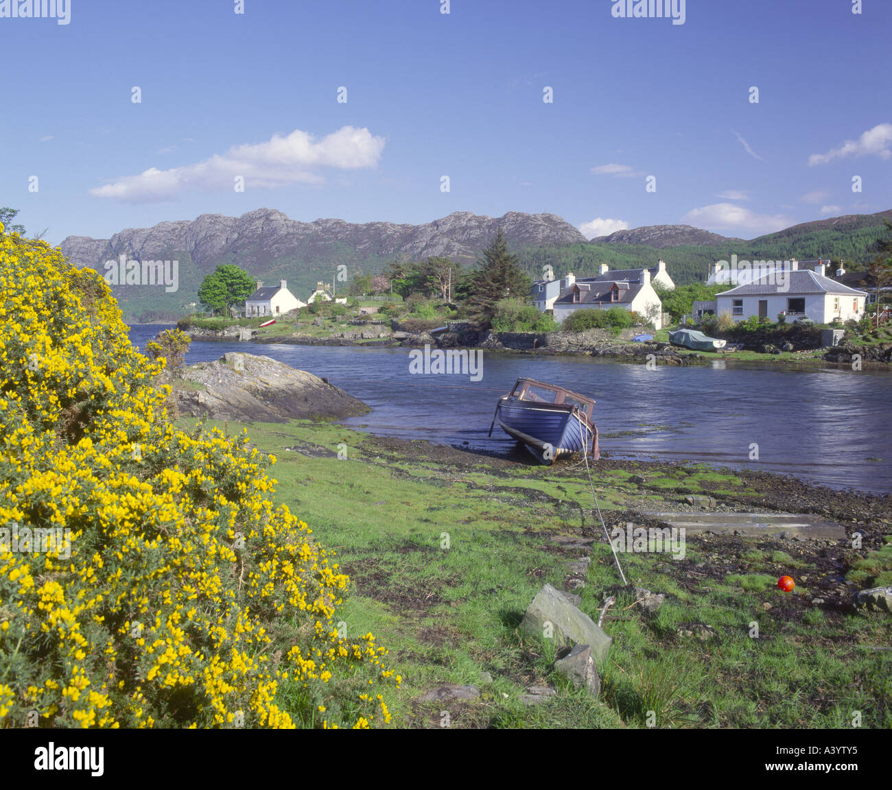 Plockton Loch Carron Wester Ross Stock Photo - Alamy