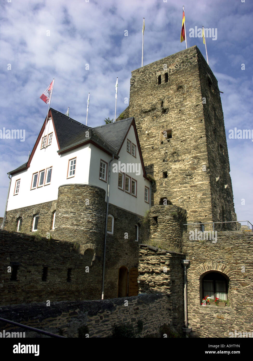 Burg Rheinfels, castle ruin, UNESCO Heritage Site Upper Middle Rhine ...