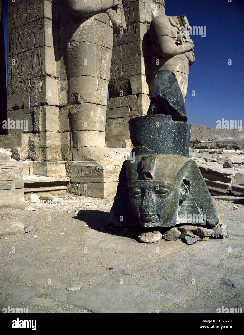 travel /geography, Egypt, Thebes, buildings, Ramesseum, Temple of ...