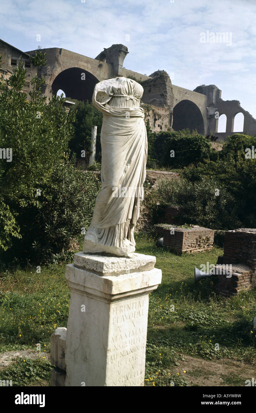 travel /geography, Italy, Rome, monuments, statue of vestal virgin at ...