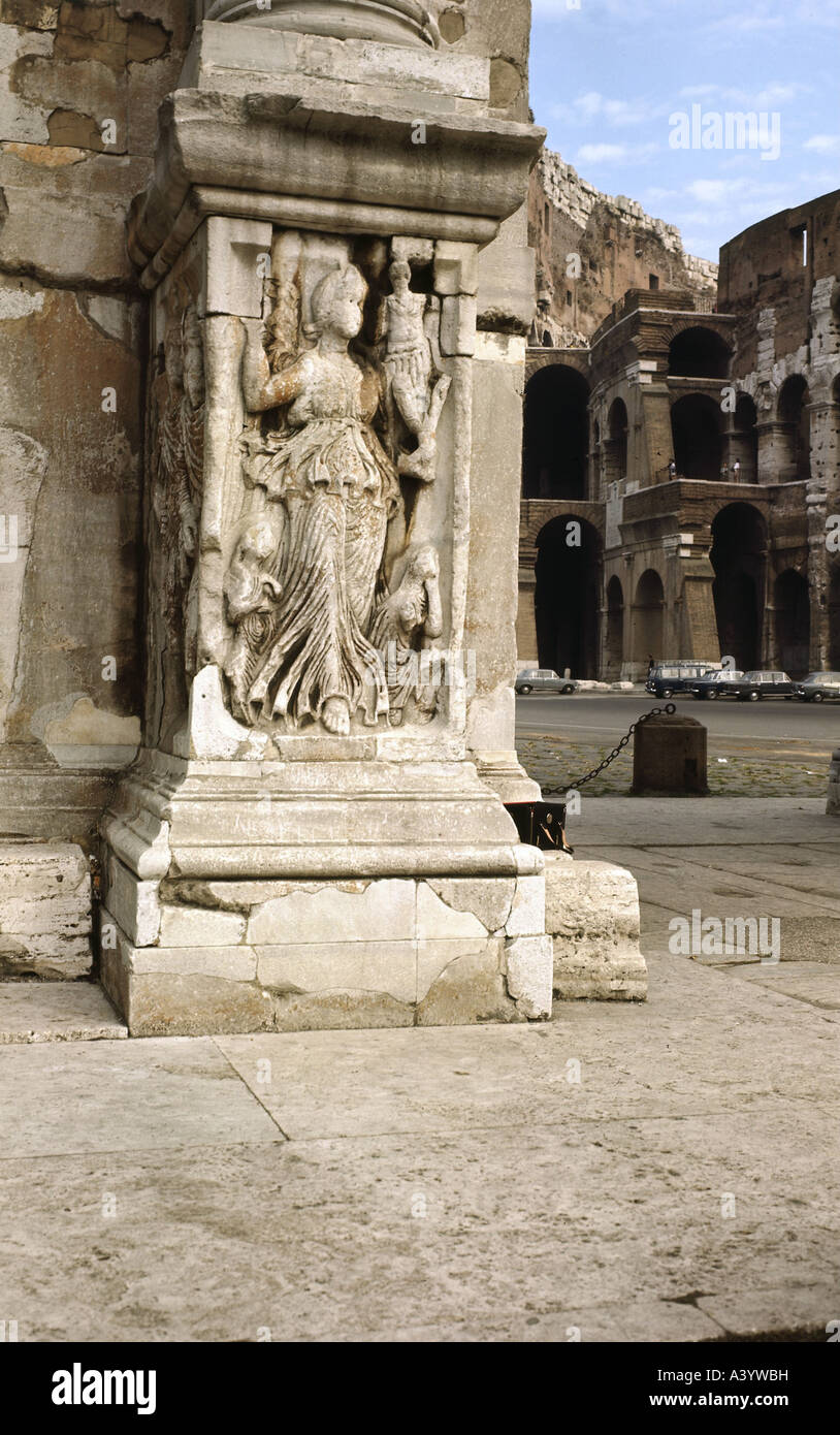 travel /geography, Italy, Rome, monuments, arch of Constantine, relief ...