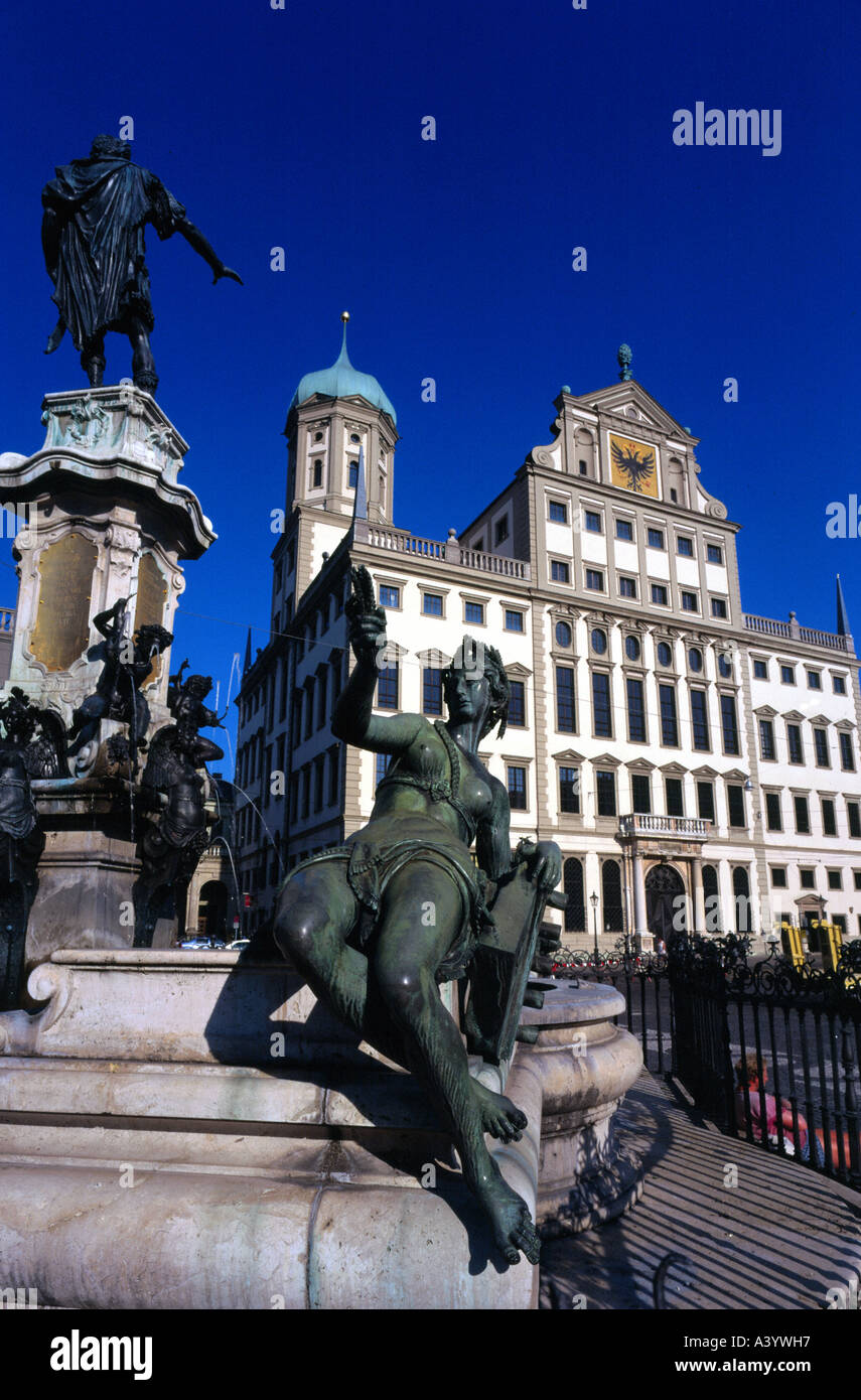 Augustus fountain augustus hi-res stock photography and images - Alamy