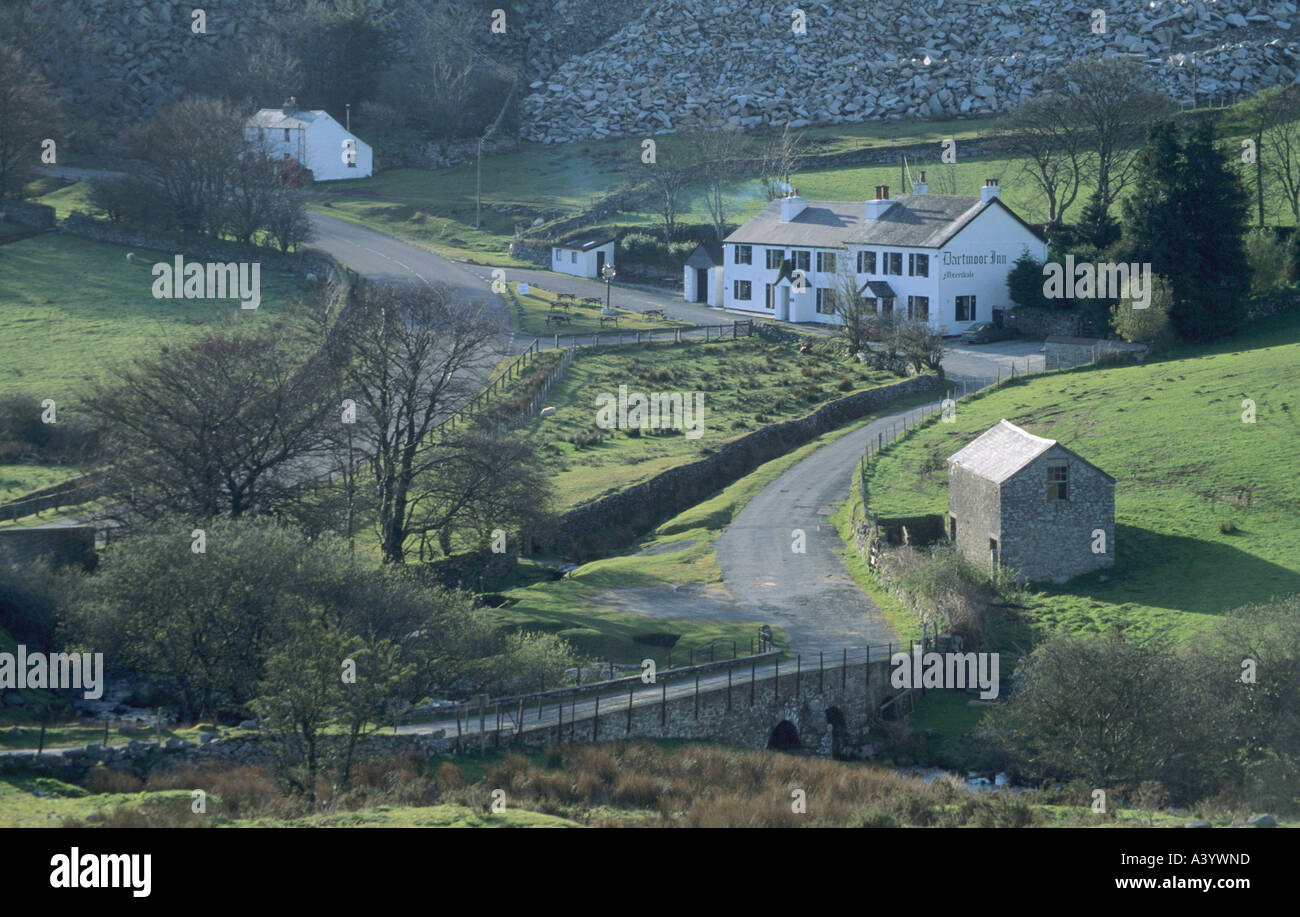 Dartmoor Inn Merrivale Dartmoor National Park Devon England Stock Photo ...