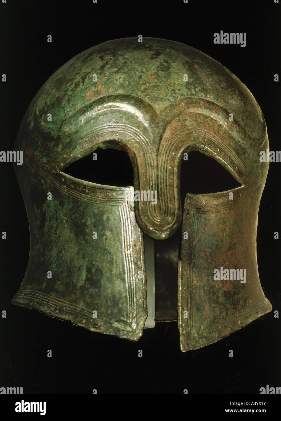 weapons/arms, defensive arms, helmets, Corinthian helmet from lower ...