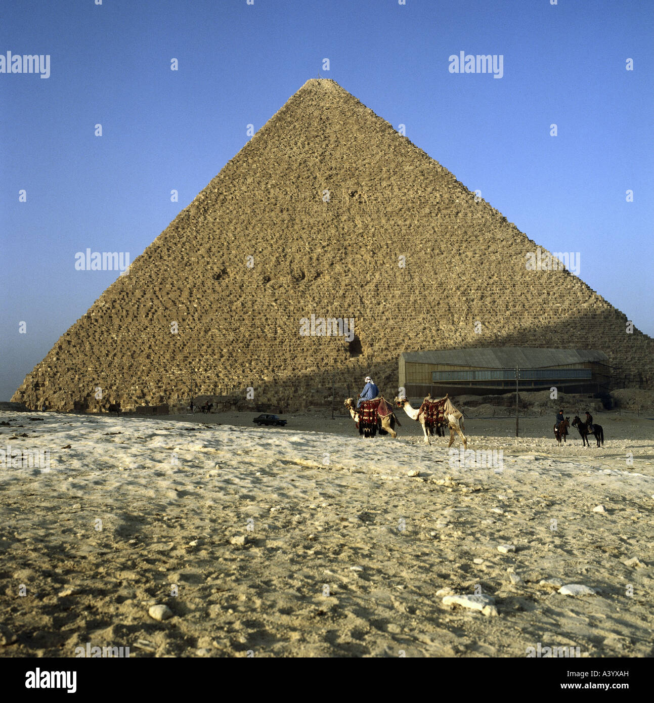 travel /geography, Egypt, Giza, buildings, great pyramid, exterior view ...