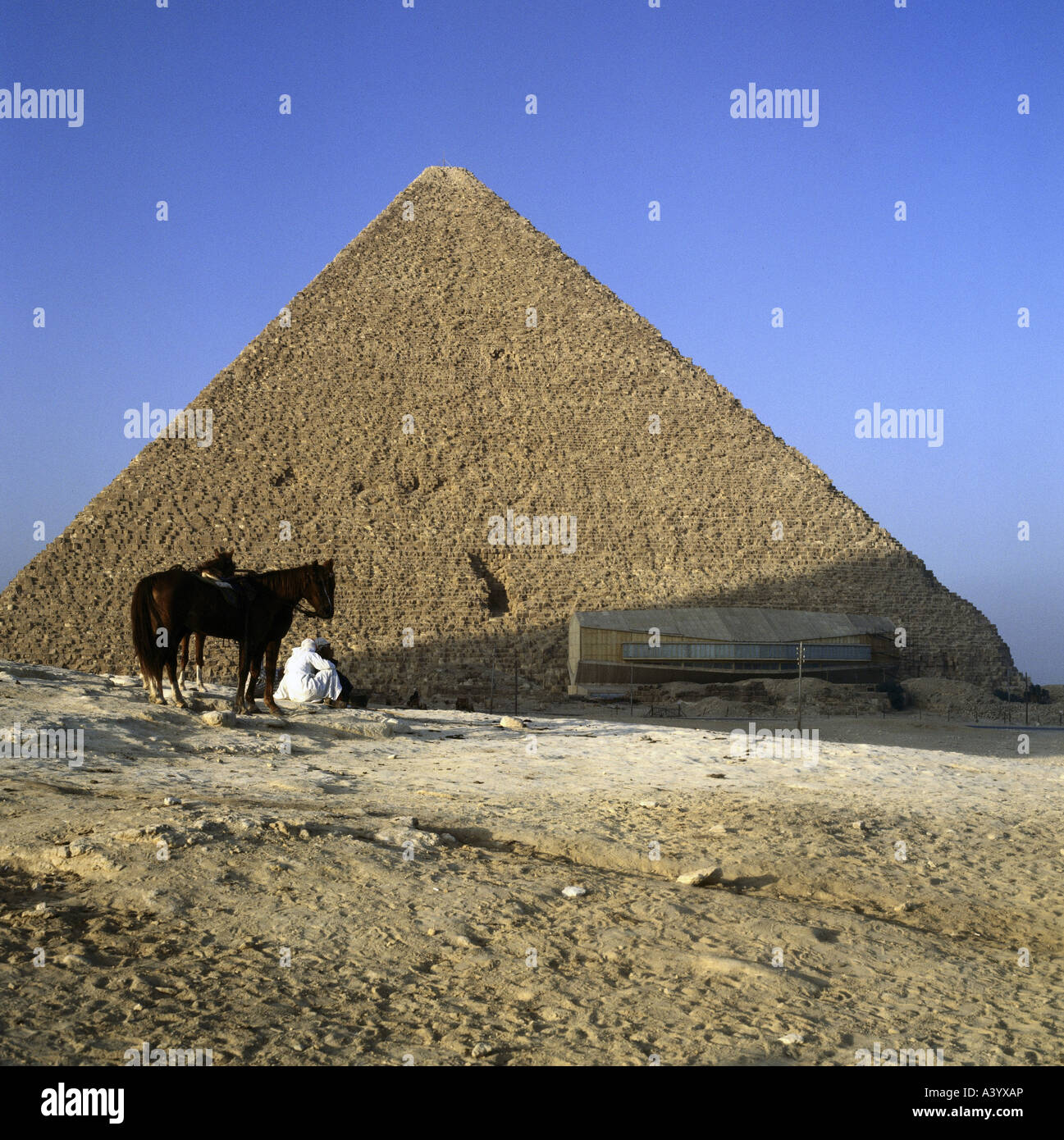 travel /geography, Egypt, Giza, buildings, great pyramid, exterior view ...