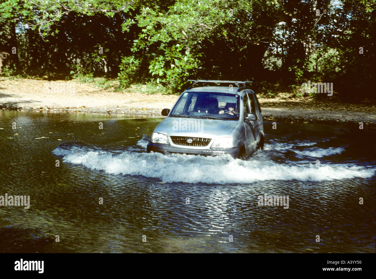 Fording river Nicoya Peninsular Costa Rica Stock Photo - Alamy