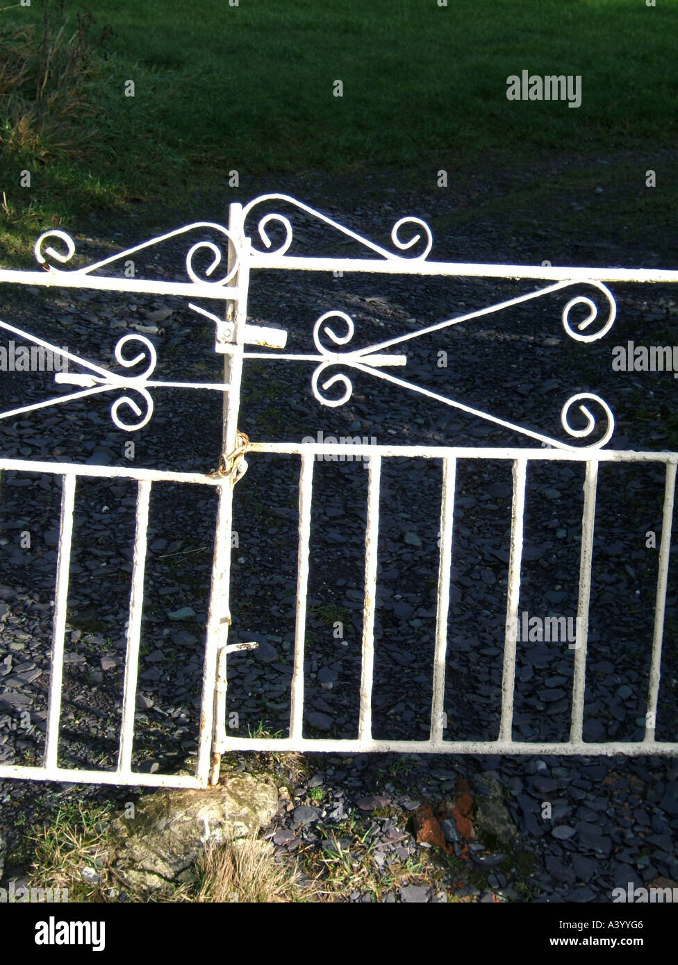 wrought iron gate Stock Photo - Alamy