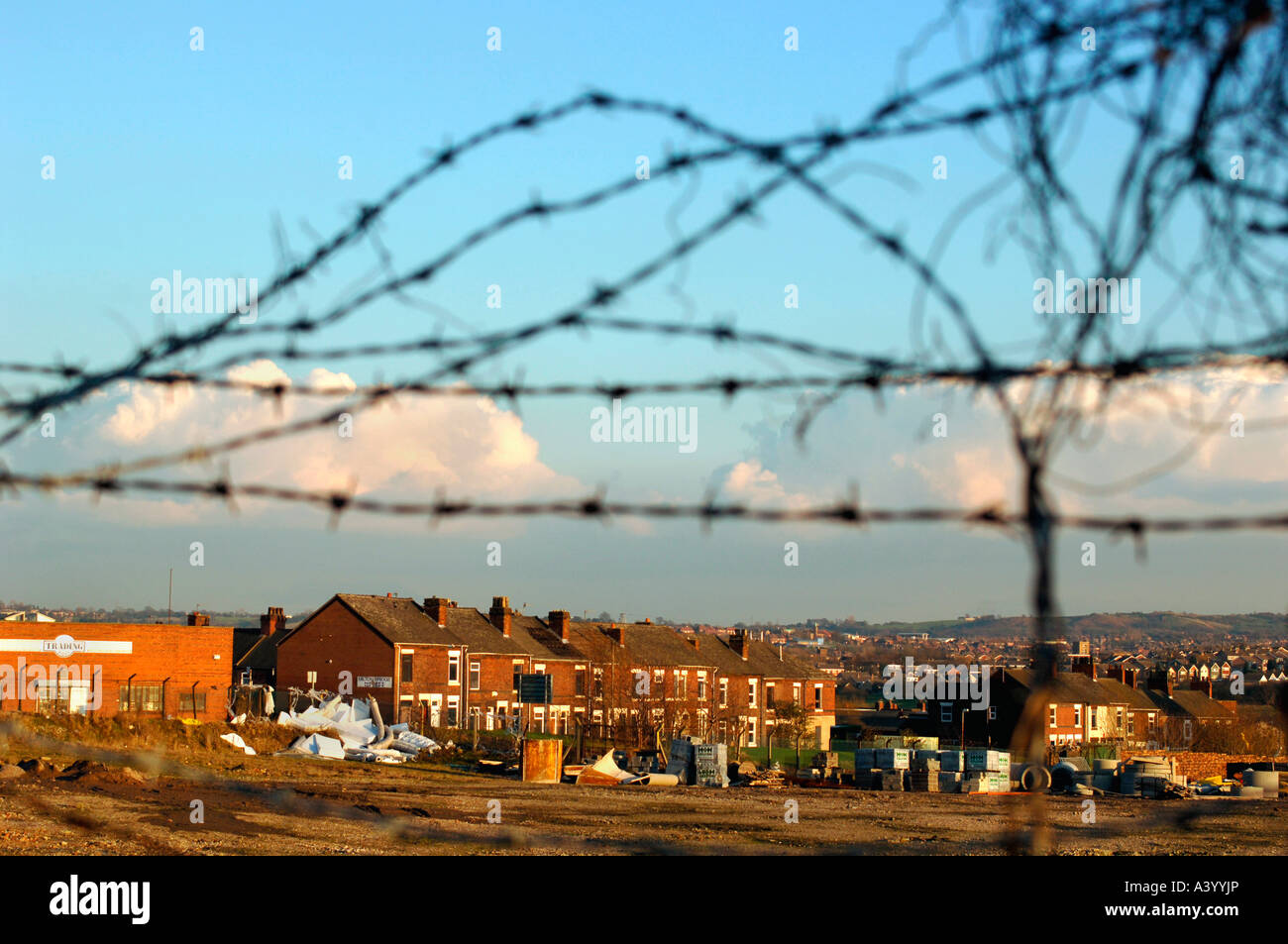 Old Neglected Barbed Wire Fencing Stock Photo - Alamy