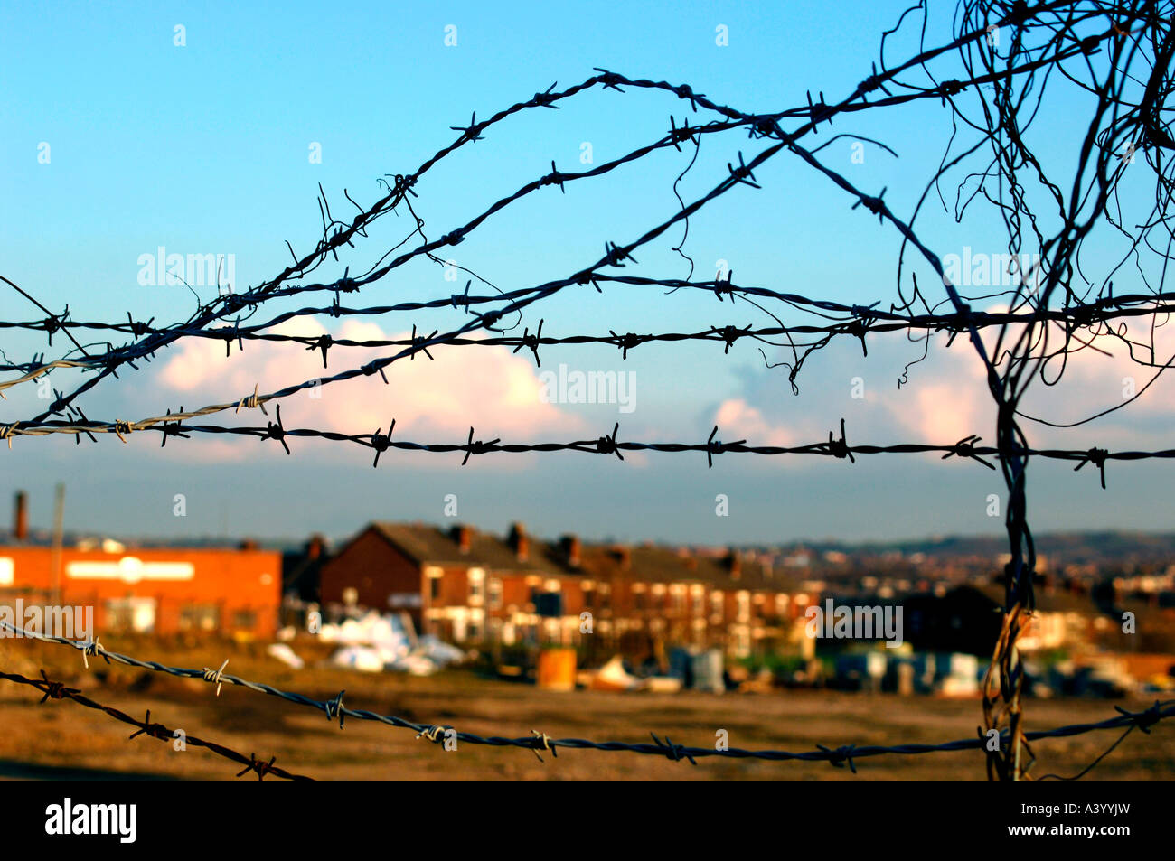 Old Neglected Barbed Wire Fencing Stock Photo - Alamy