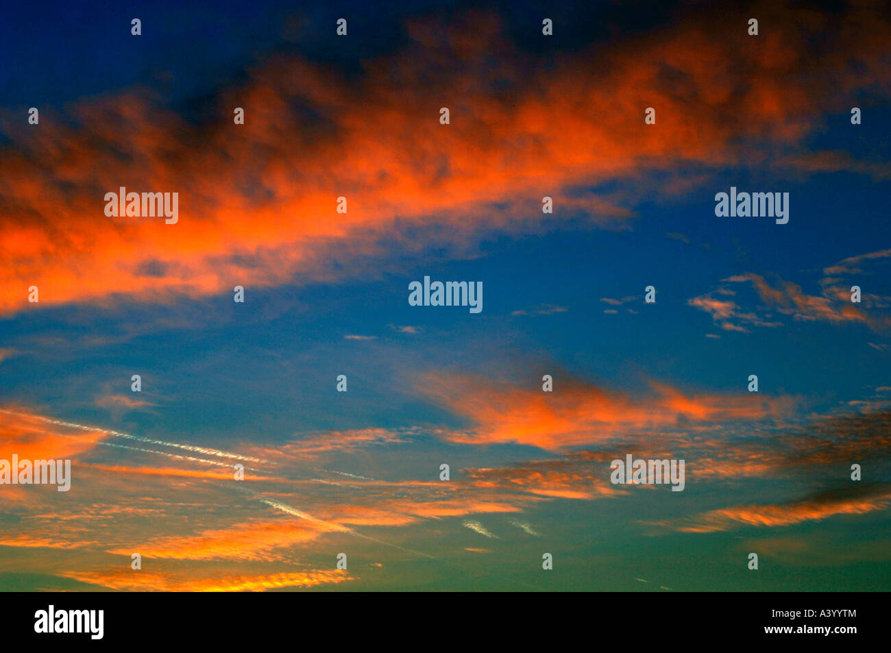 Red Sky At Night Stock Photo - Alamy