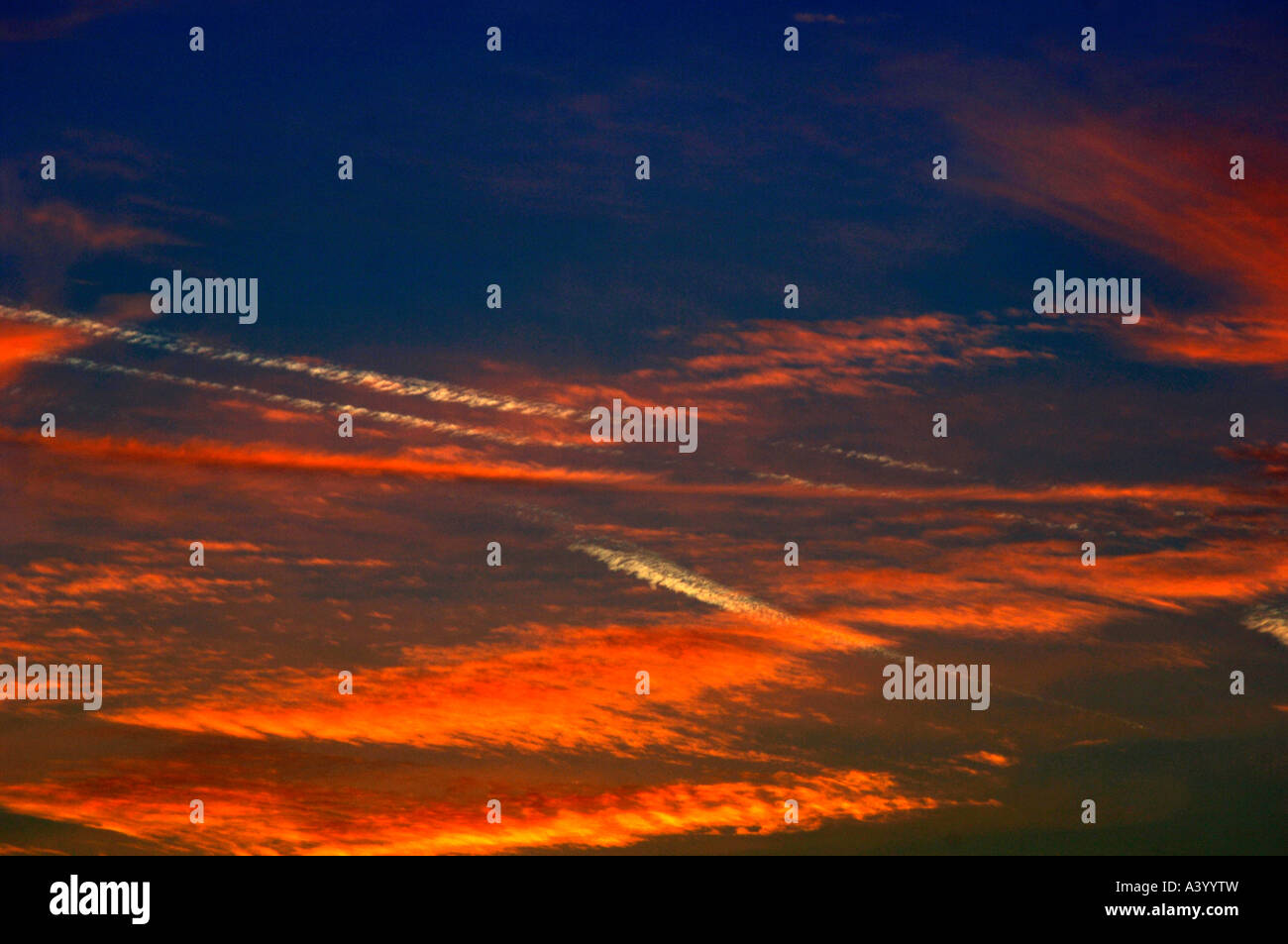 Red Sky At Night Stock Photo - Alamy