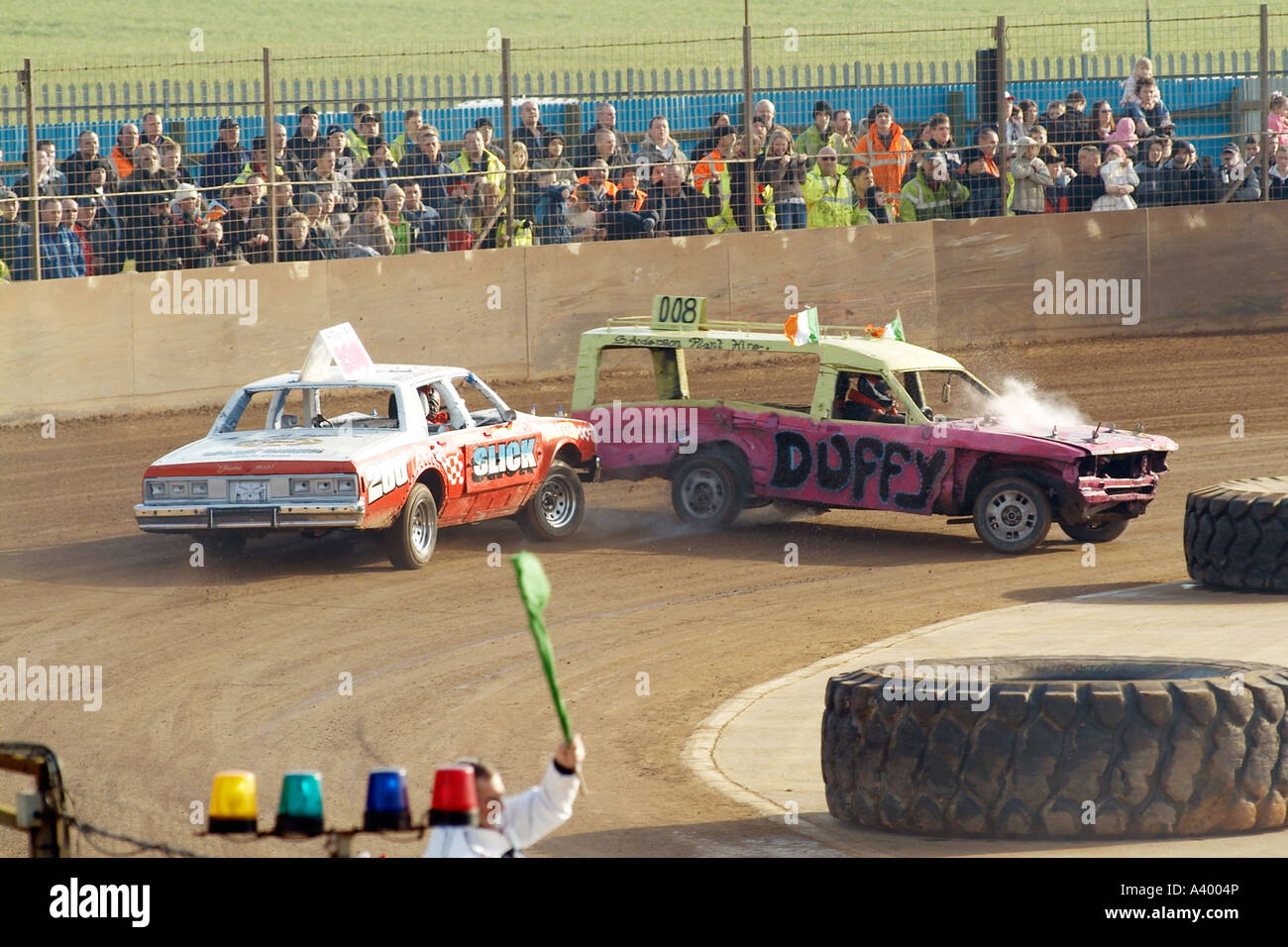 hearse, being, crashed, into, by, chevy Stock Photo - Alamy