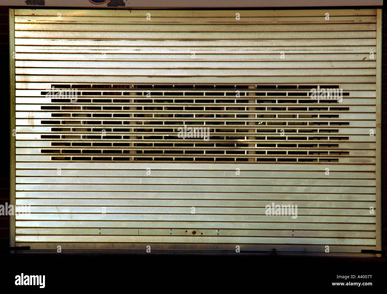 Steel Security Shutter , Protecting The Front Of A Shop,From Thieves ...