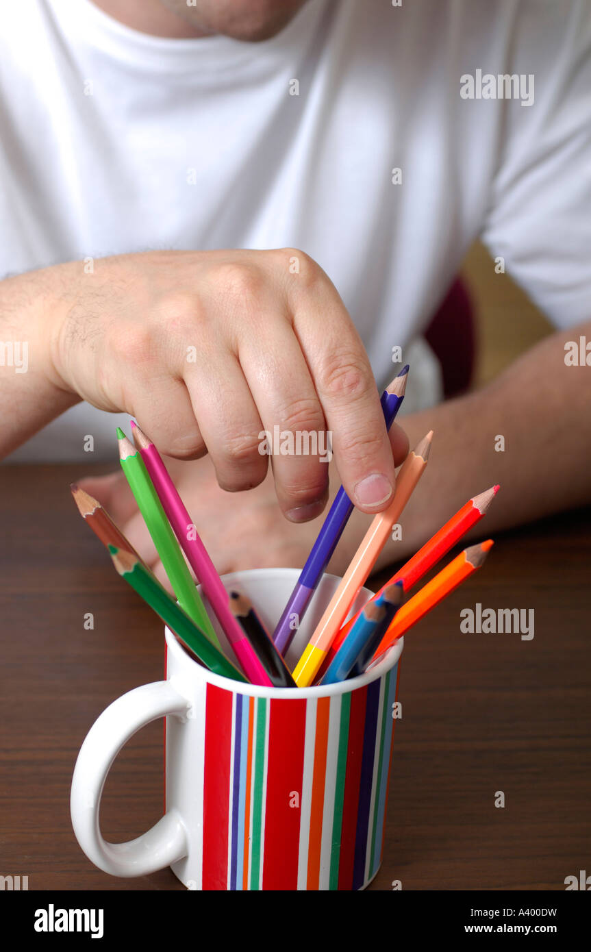 Hand choosing man from many hi-res stock photography and images - Alamy