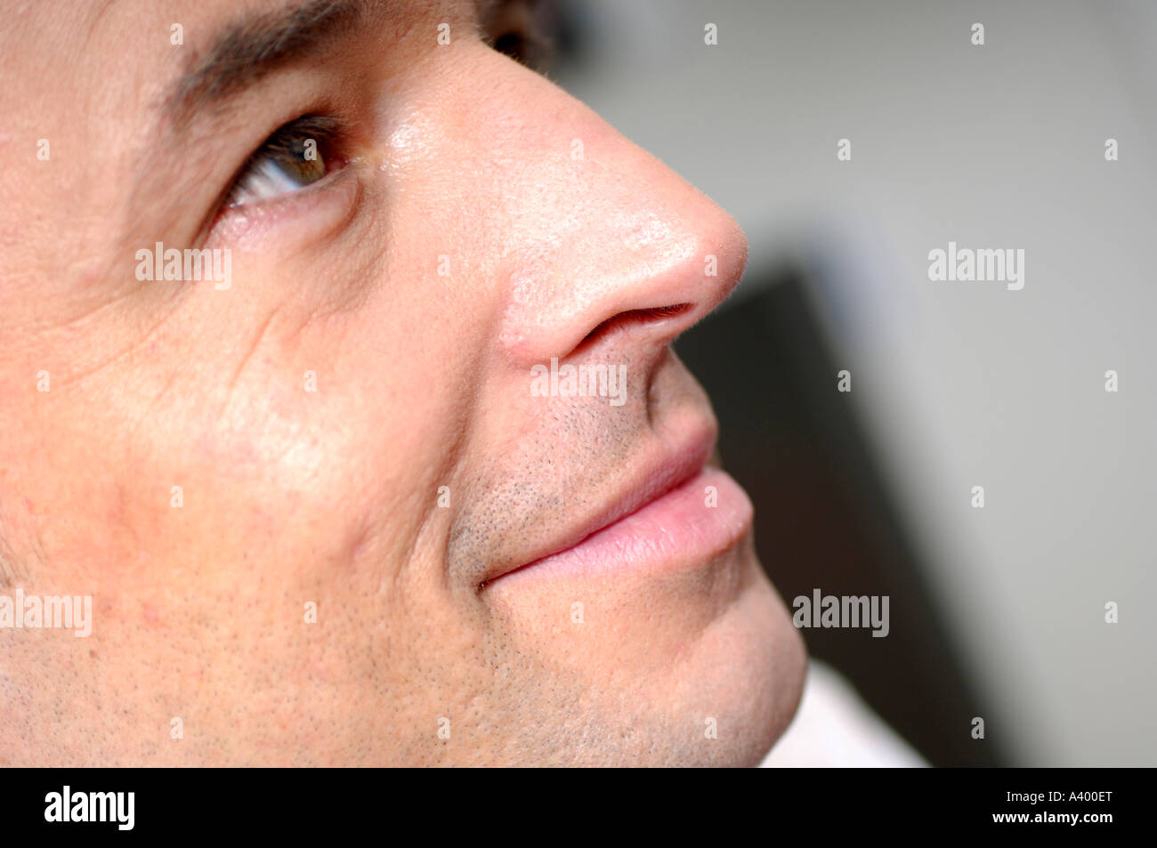 close up of male head in profile Stock Photo - Alamy