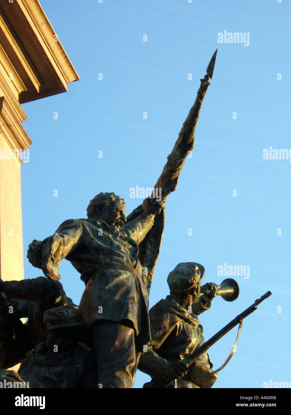 statue to garibaldi at the gianicolo, rome Stock Photo - Alamy