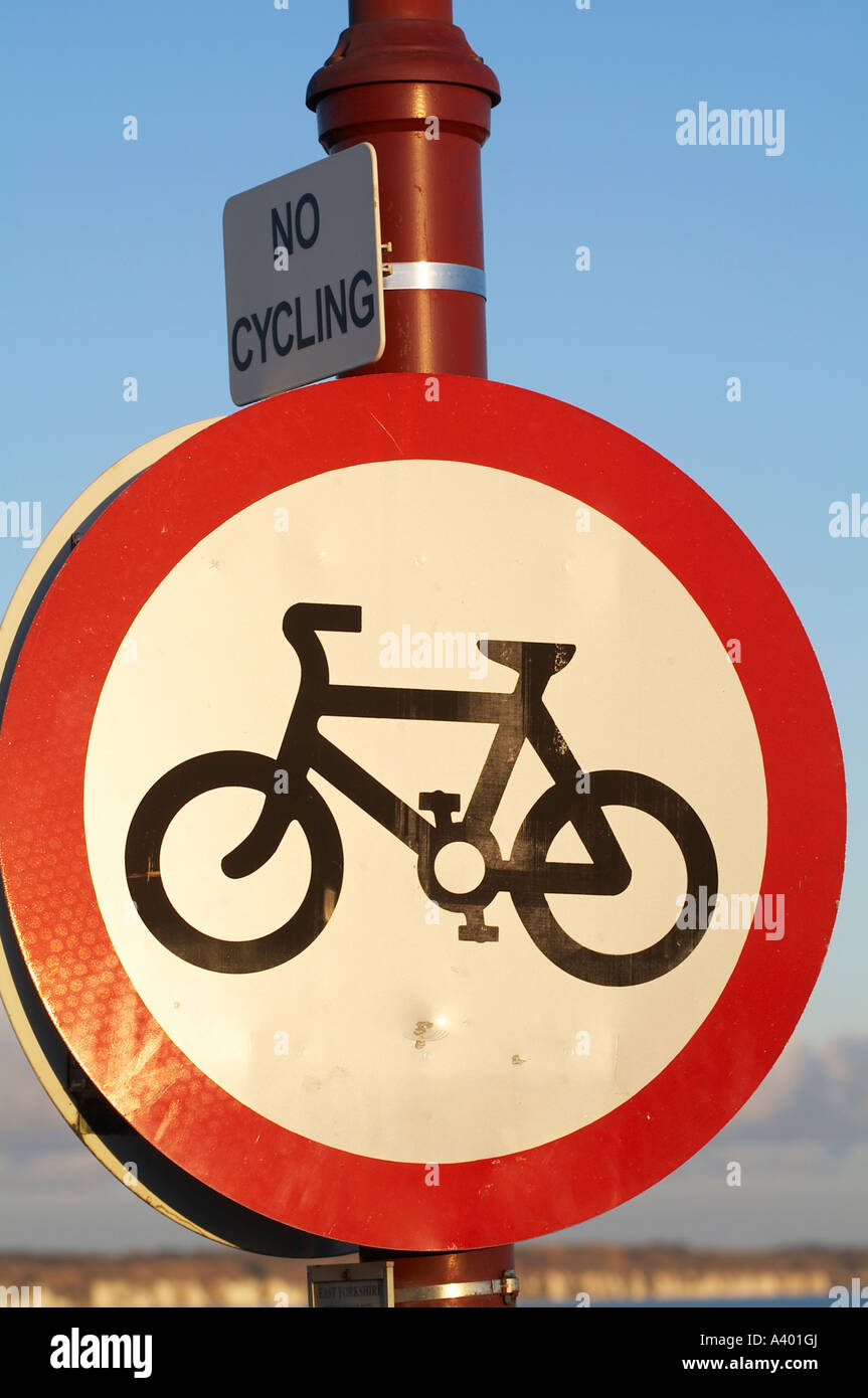 no, cycling, sign, ban, banned, activity, pedestrian, saftey, road ...