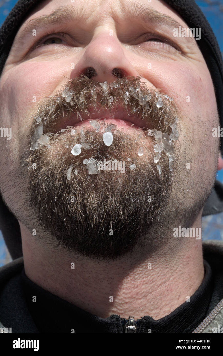 Portrait of hiker in cold conditions hi-res stock photography and ...