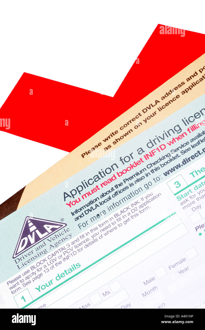 Uk driving licence application hi-res stock photography and images - Alamy