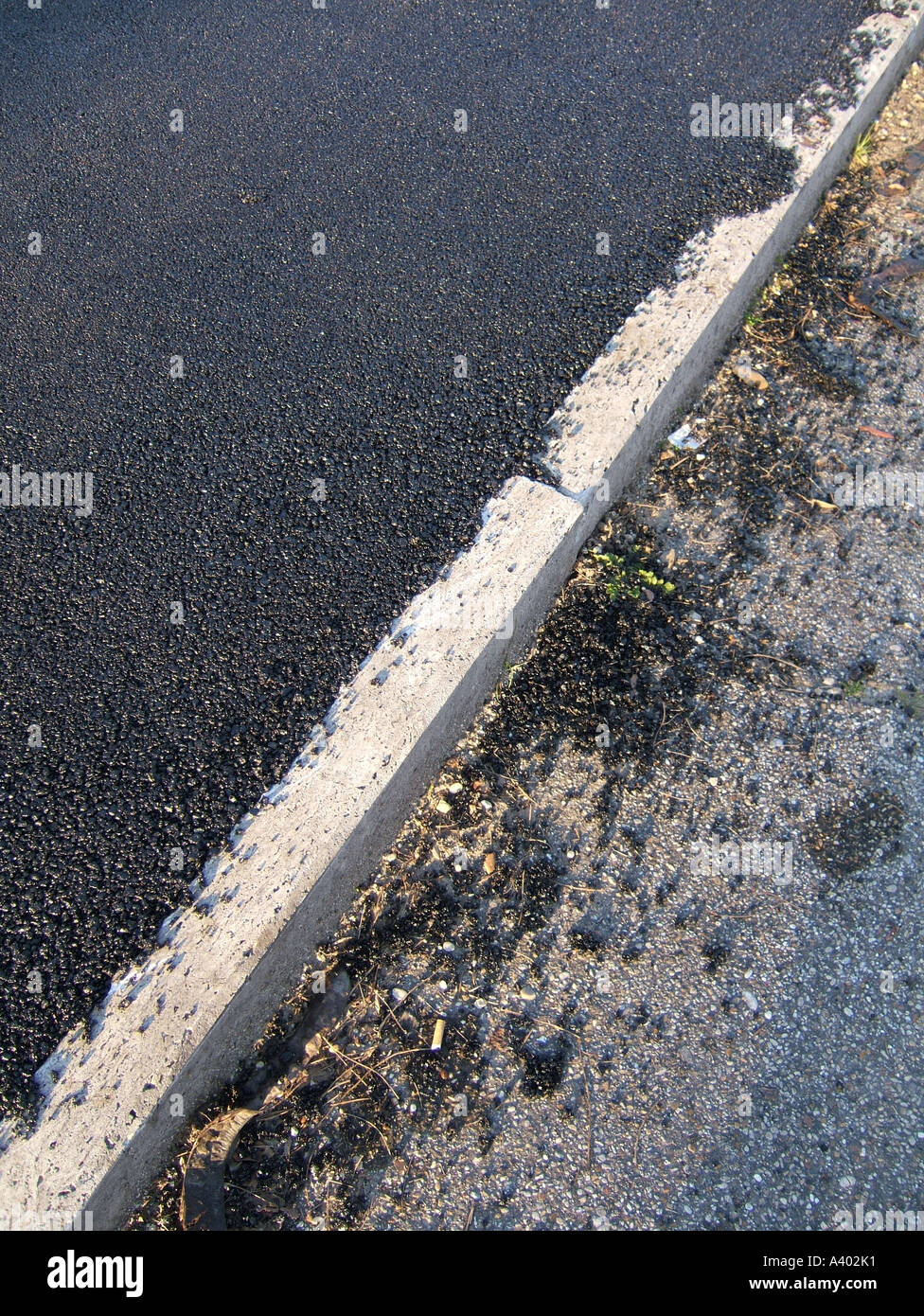 fresh tarmac on road surface Stock Photo - Alamy