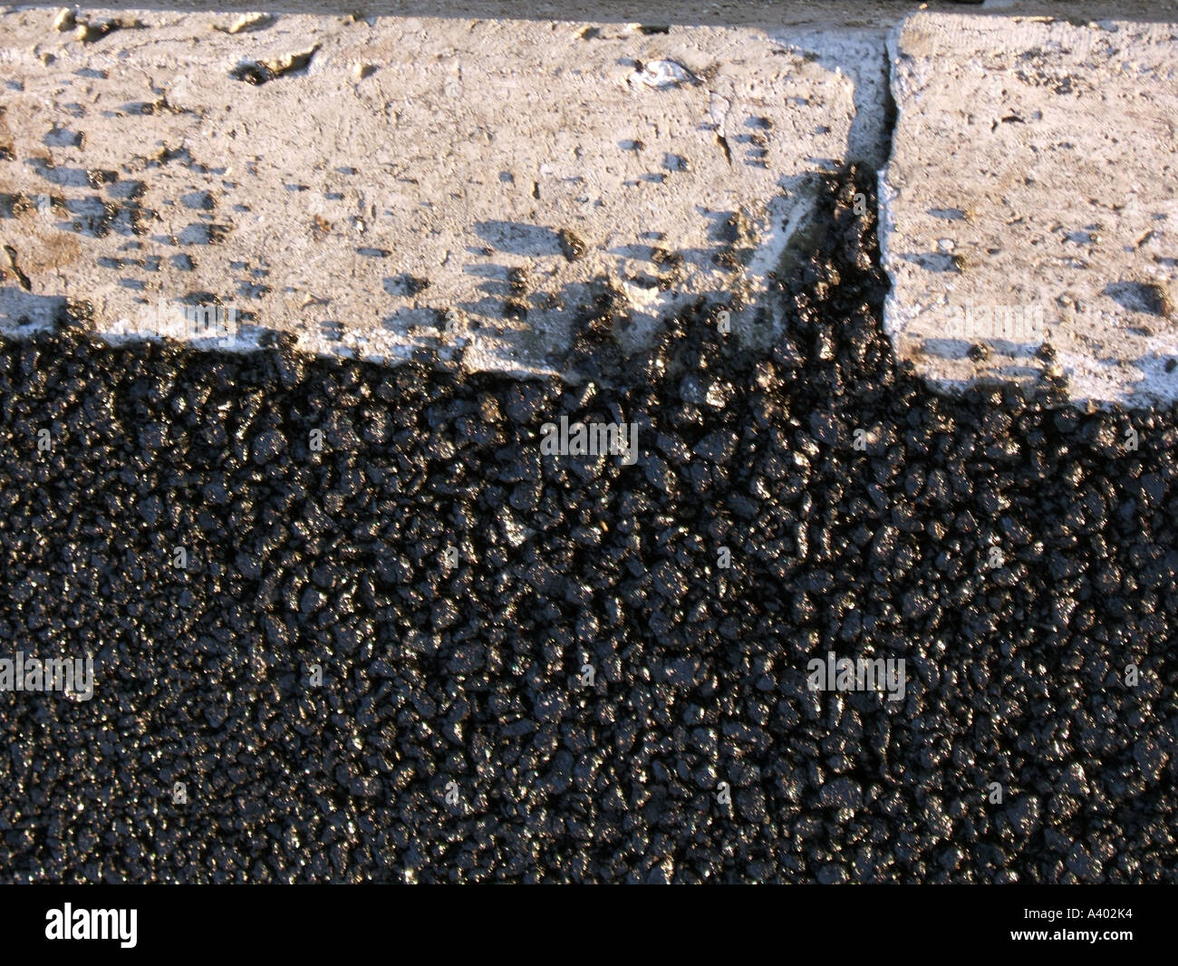 fresh tarmac on road surface Stock Photo - Alamy