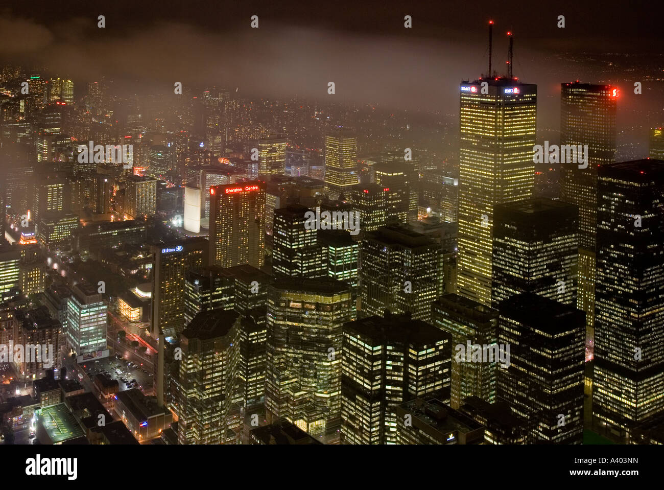 Cn tower skydome at night hi-res stock photography and images - Alamy