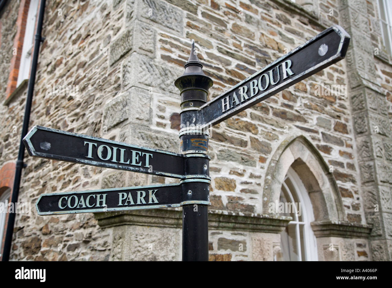 Holiday Resort direction sign Stock Photo - Alamy